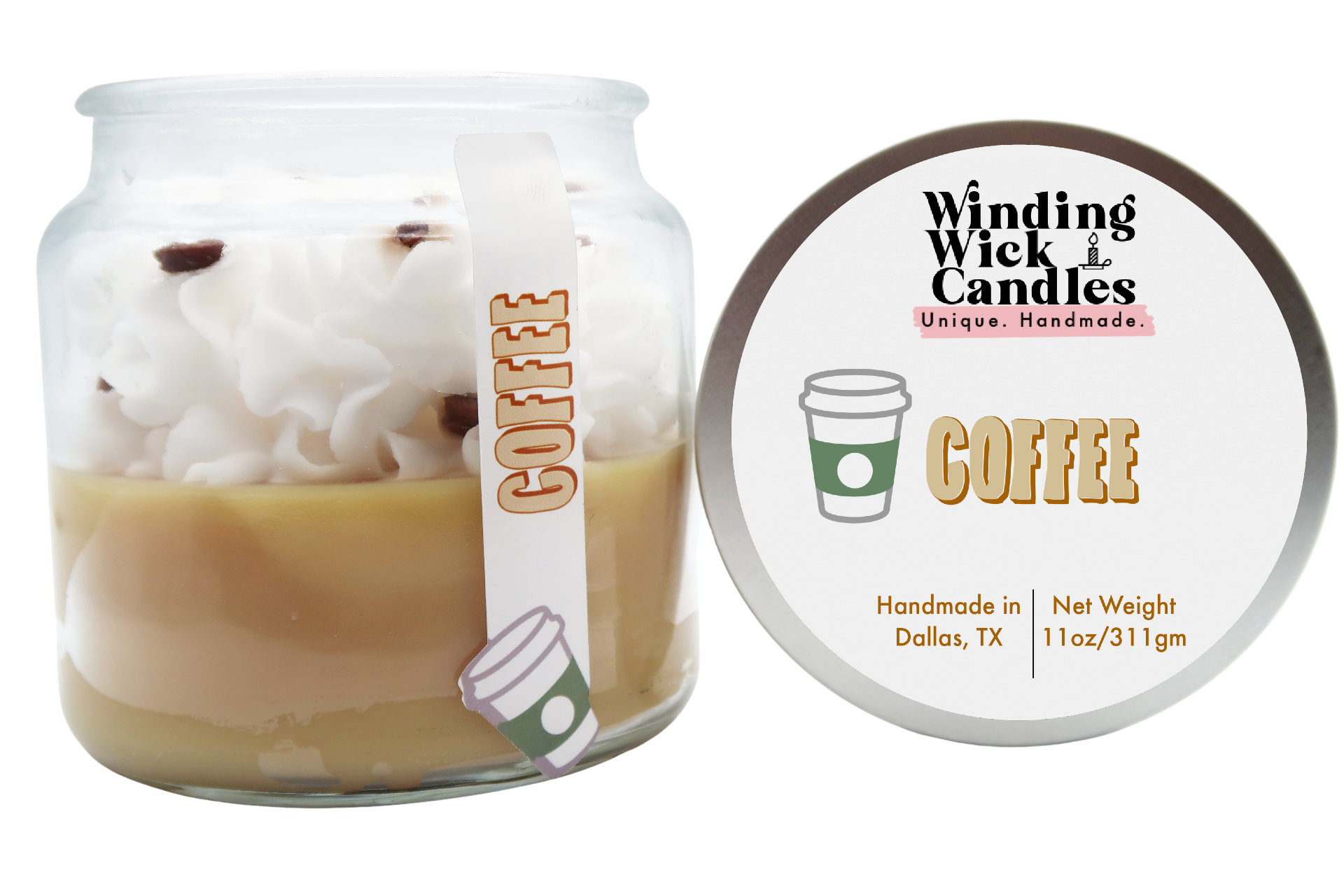 Coffee 11oz Candle – Winding Wick Candles